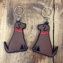 Chocolate Labrador Key Ring By Sweet William Designs ...