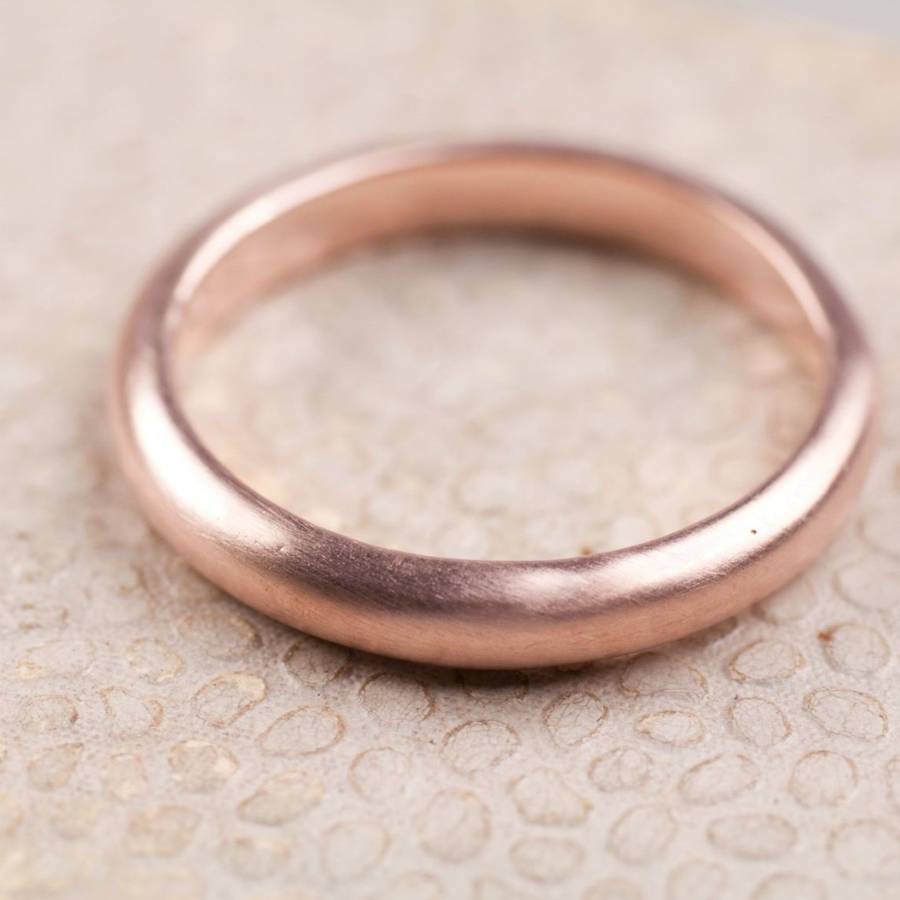 solid 9ct or 18ct gold simple wedding band by alison moore designs ...