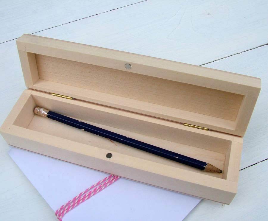 personalised engraved wooden pencil case by seahorse ... personalised engraved wooden pencil case by seahorse ...