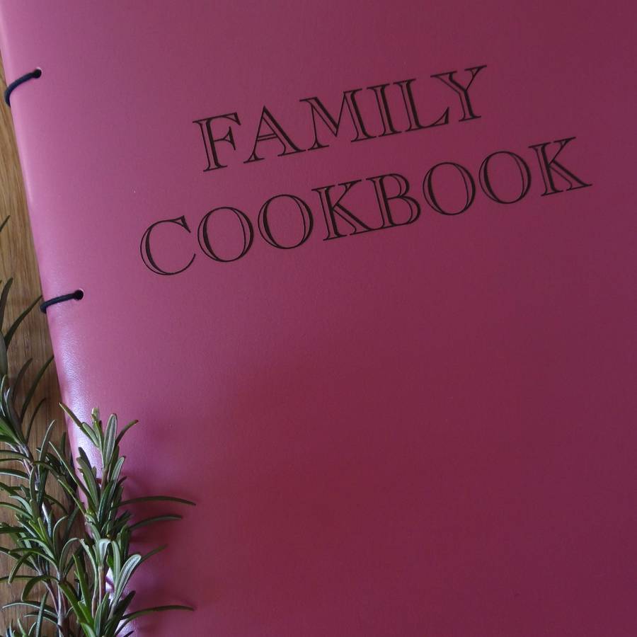 leather recipe book by artbox | notonthehighstreet.com