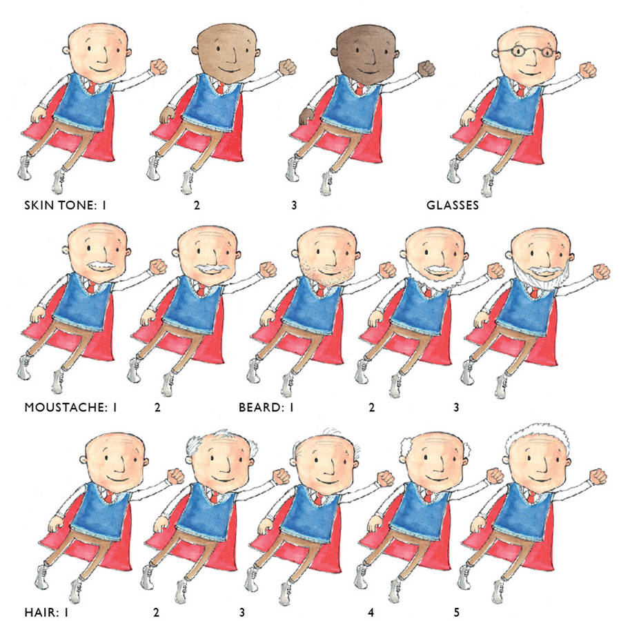 Personalised Super Grandad Print By Letterfest