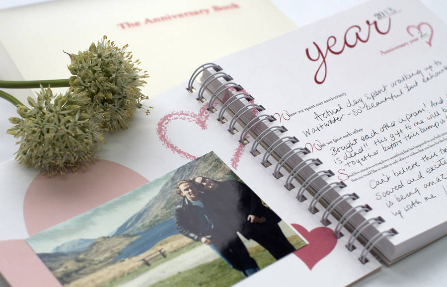 anniversary memories book for newlyweds by two little boys ...