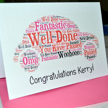 New Driver Personalised Card By Sew Very English | notonthehighstreet.com