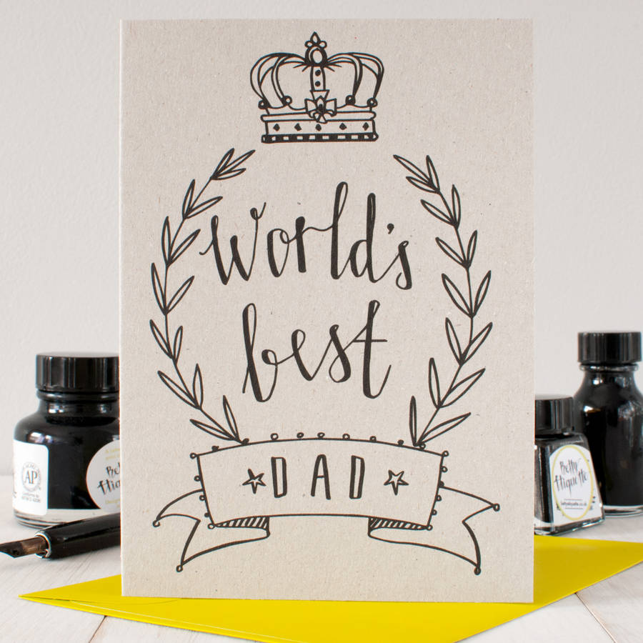 Worlds Best Dad Dad s Birthday Or Father s Day Card By Betty 