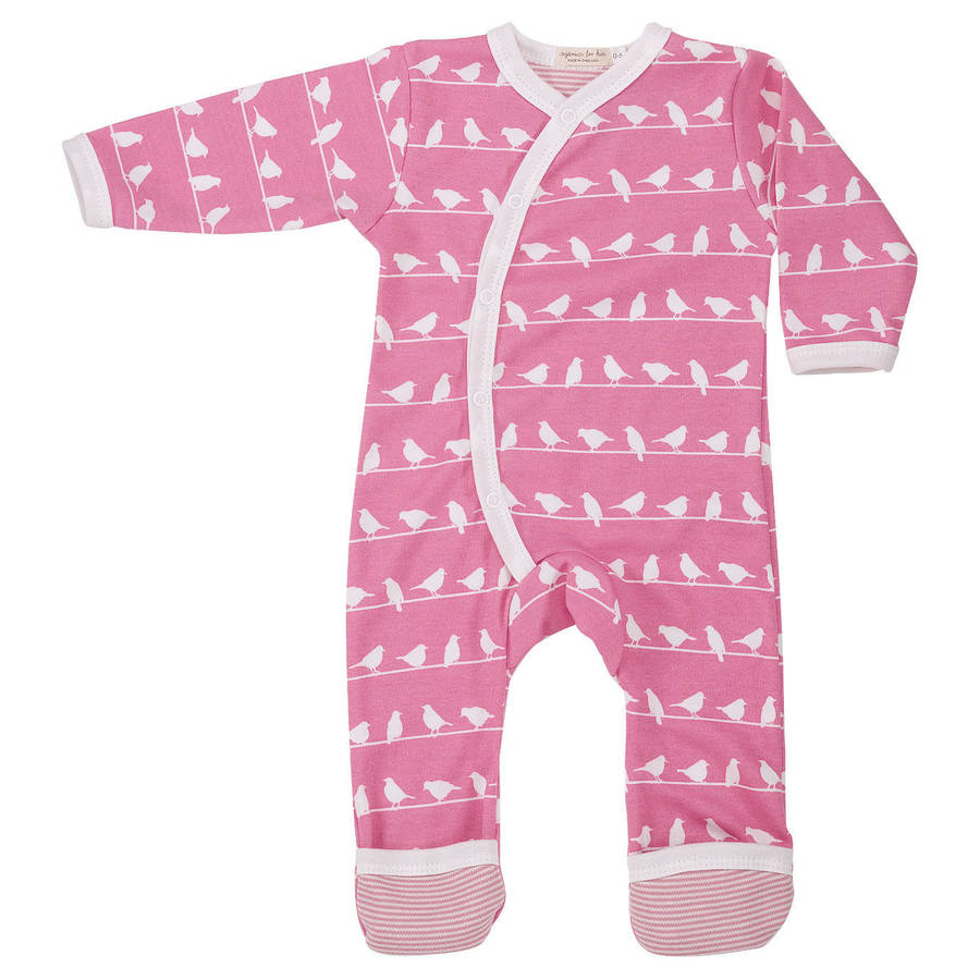 baby girl romper birds by lush baby | notonthehighstreet.com