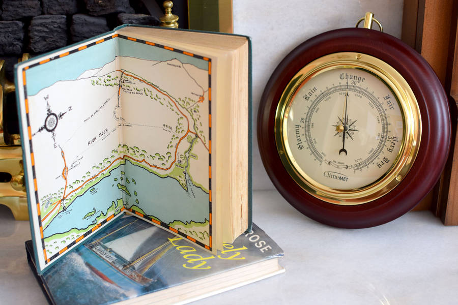 personalised wooden barometer dial by climemet | notonthehighstreet.com