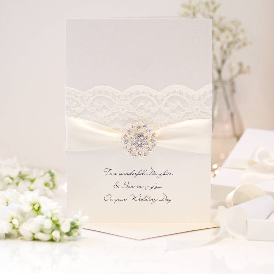 Personalised Wedding Card Opulence Large By The Luxe Co ...