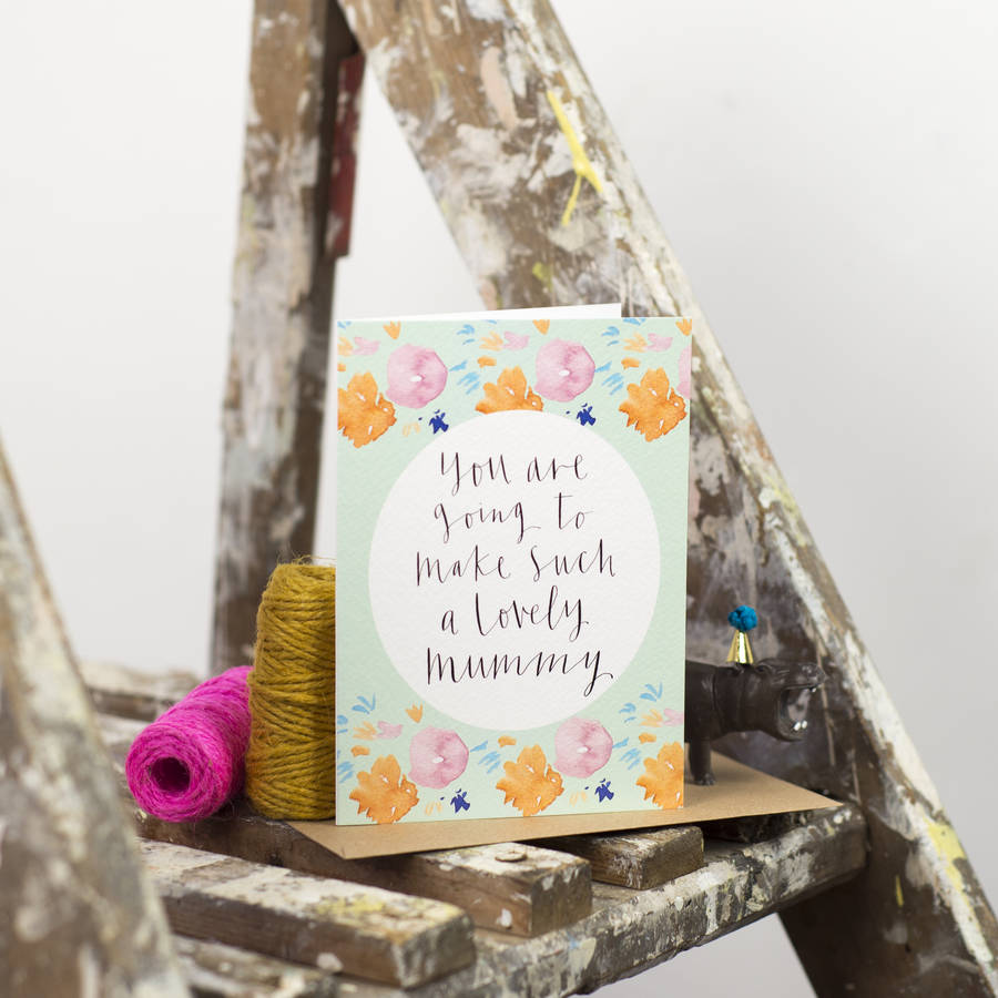 'lovely mummy' new mum card by letterbox lane | notonthehighstreet.com