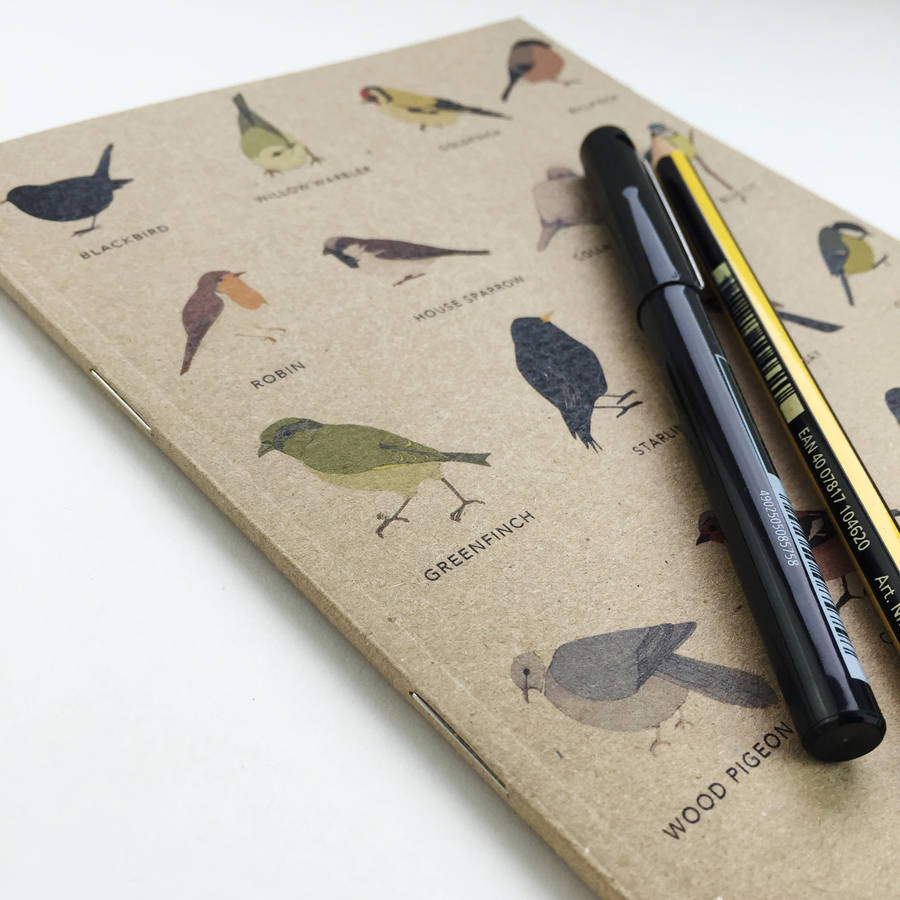 garden bird notebook by kate broughton | notonthehighstreet.com