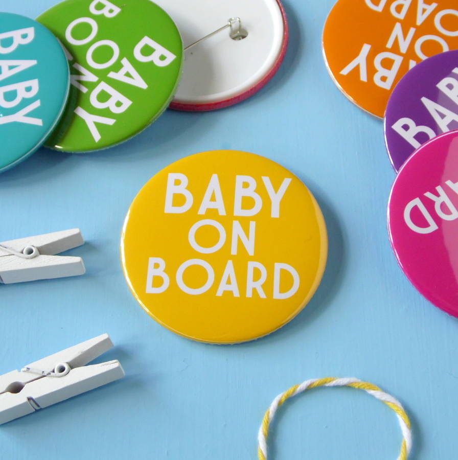 Pregnant Baby On Board Badge By Stacey McEvoy Caunt ...