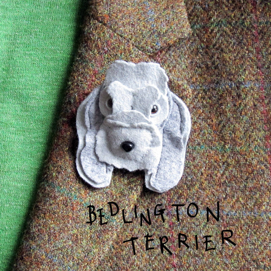 handmade felt dog brooch by thebigforest | notonthehighstreet.com