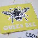 'queen Bee' Greeting Card By Ginger Line Designs | notonthehighstreet.com
